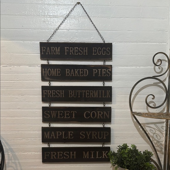 Audrey's | Wall Decor | Farmhouse Sign Farm Fresh Eggs Home Baked Pies ...